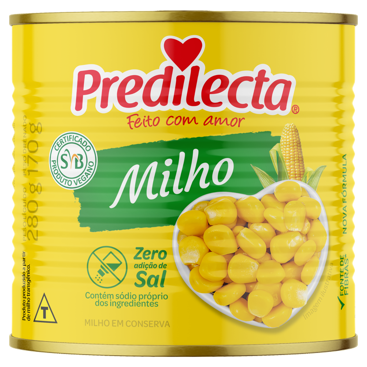 Milho Verde Lata 170g Predilecta 24 Unidades no atacado direto com ...